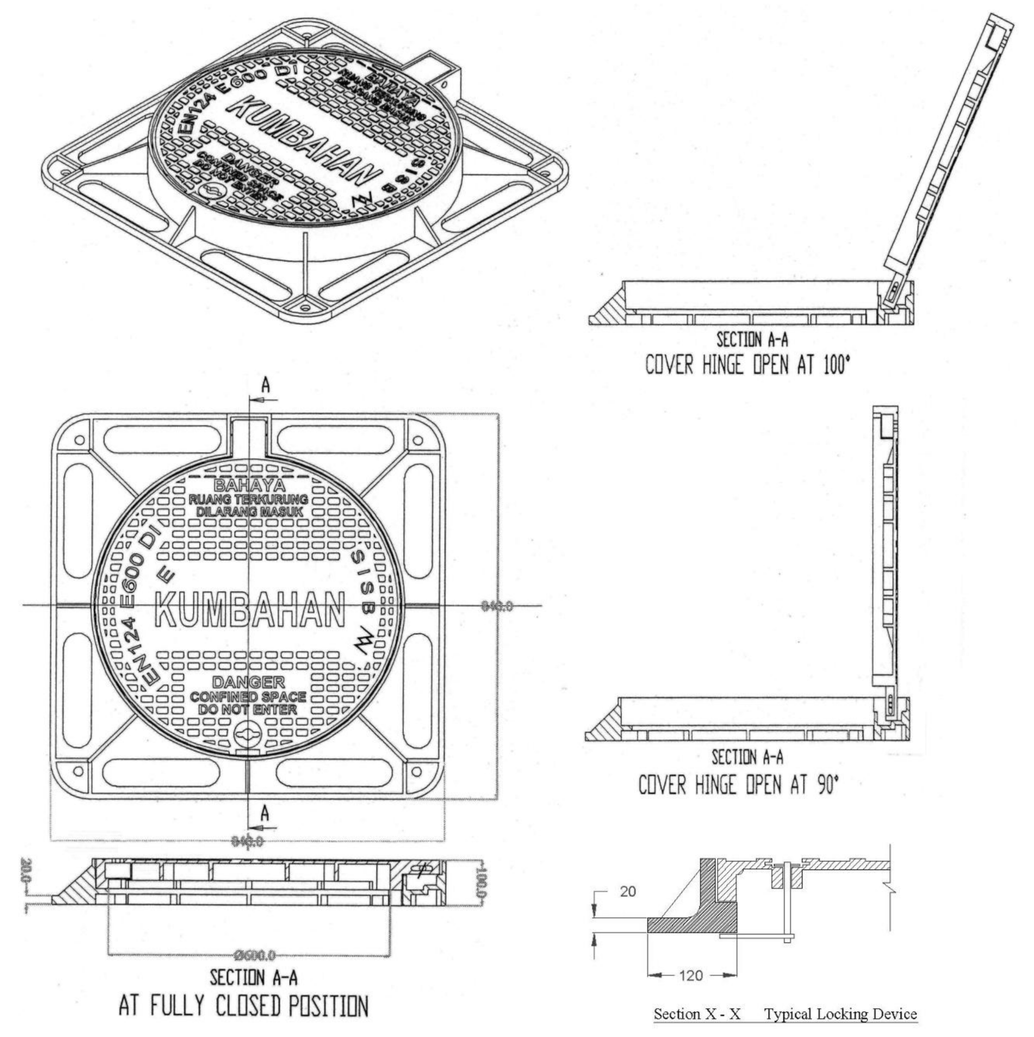 Heavy Duty Hinged Manhole Tops – Specasts
